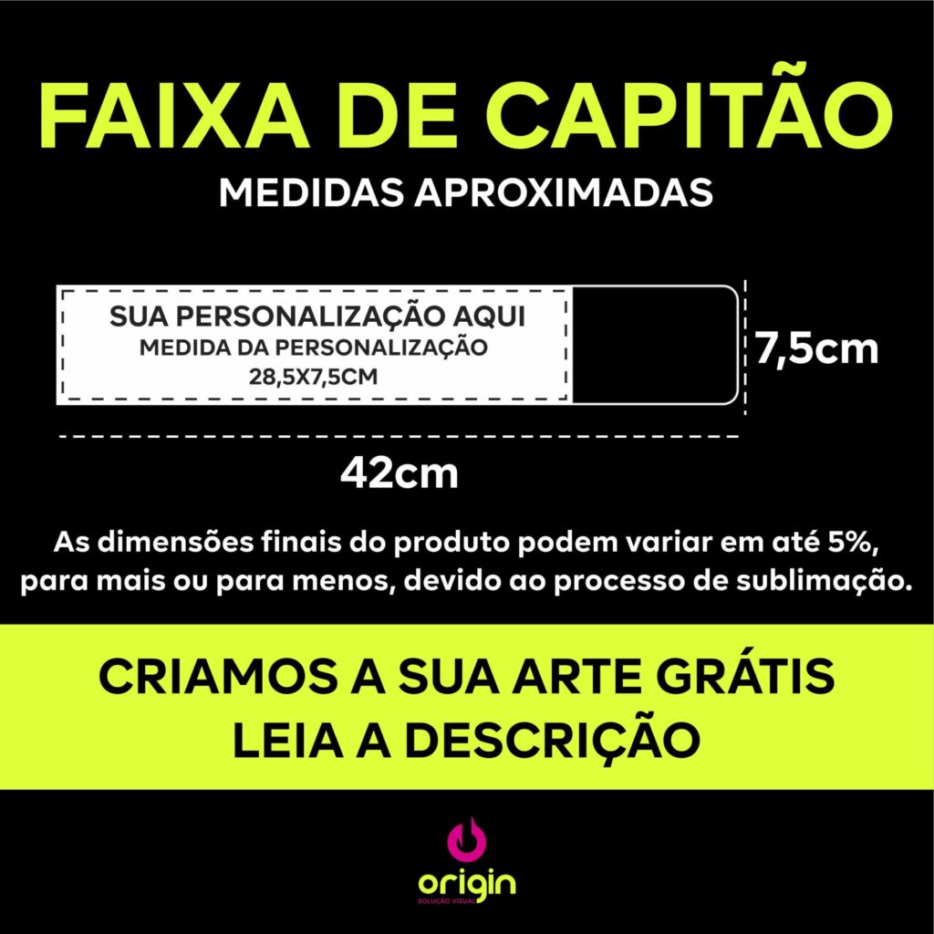 FAIXA DE CAPITÃO PERSONALIZADA EM NEOPRENE – SEU TIME, SUA IDENTIDADE ...